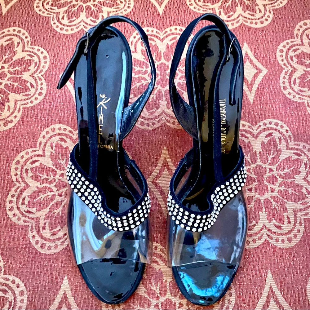 Vintage 1950s Mr. Kimel California Black Rhinestone S… - Gem